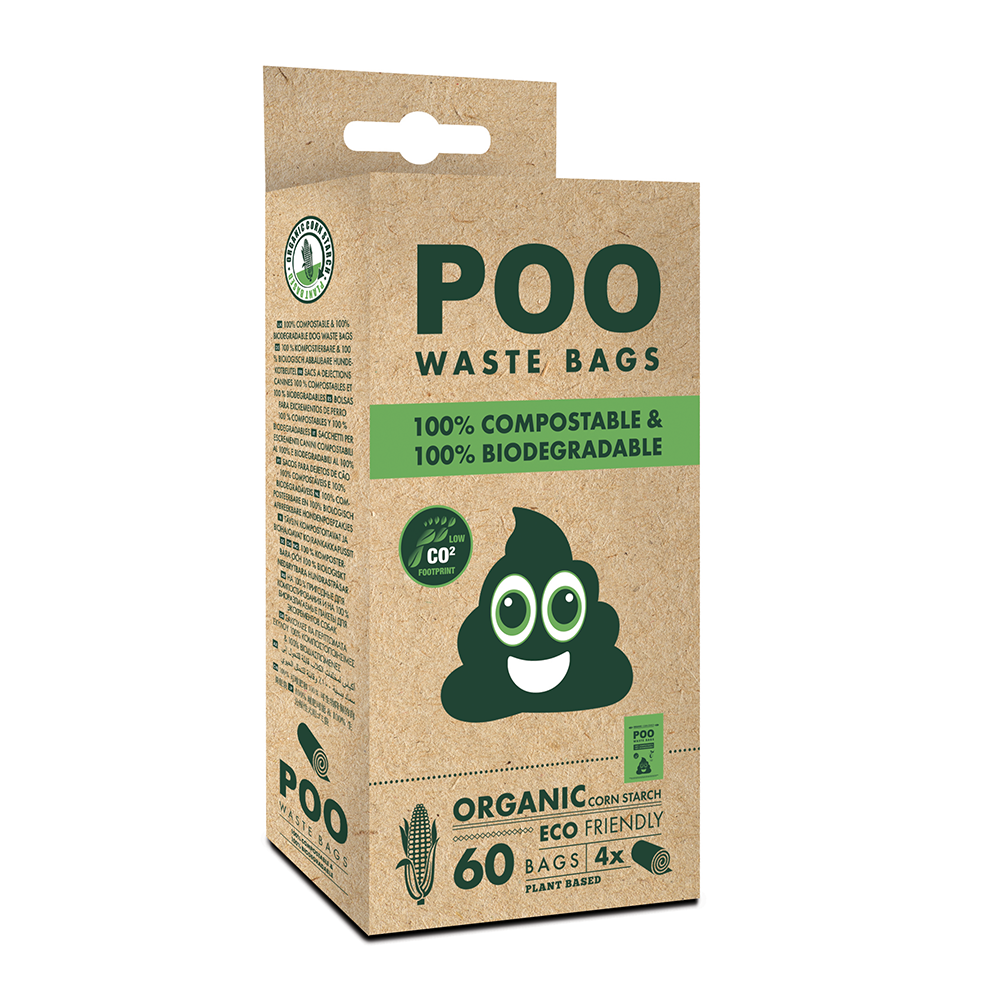 M-PETS Poo Eco Friendly Waste Bags 100% Compostable 100% Biodegradable ...