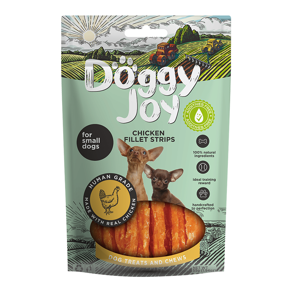 Doggy Joy Chicken Fillet Strips Dog Treats 55g – The City Vet Clinic